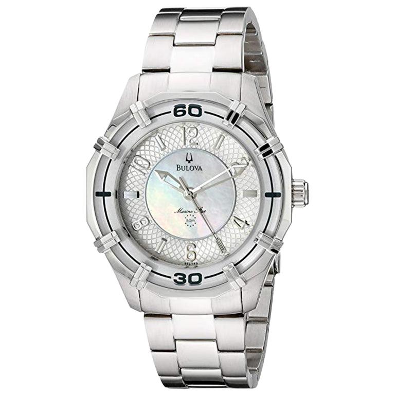 Bulova Solano Marine Star Mother of Pearl Womens Watch 96L145 at 1stDibs