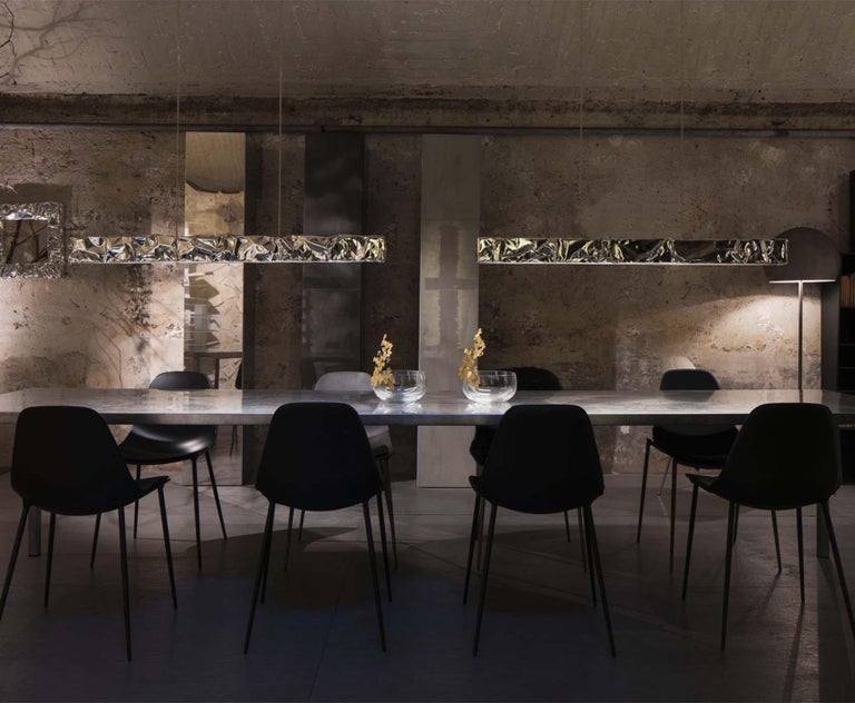 Bumpy Chrome Suspension at 1stDibs