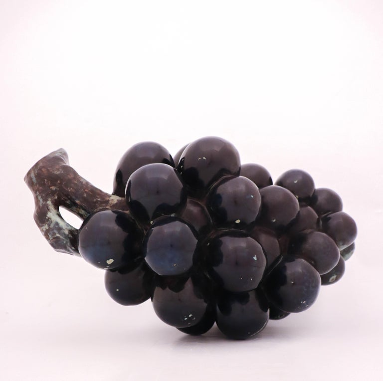 Bunch of Grapes, Ceramics by Hans Hedberg, Biot, France For Sale at 1stDibs