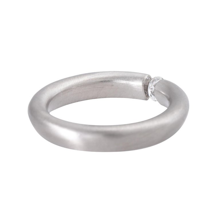 BUNZ Clamping Ring with Brilliant Solitaire Approximate 0.20 Carat For ...