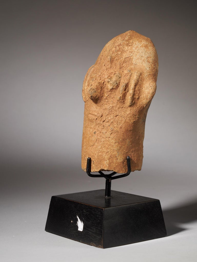 Bura People, Niger, Three Scarified Terracotta Heads For Sale at 1stDibs