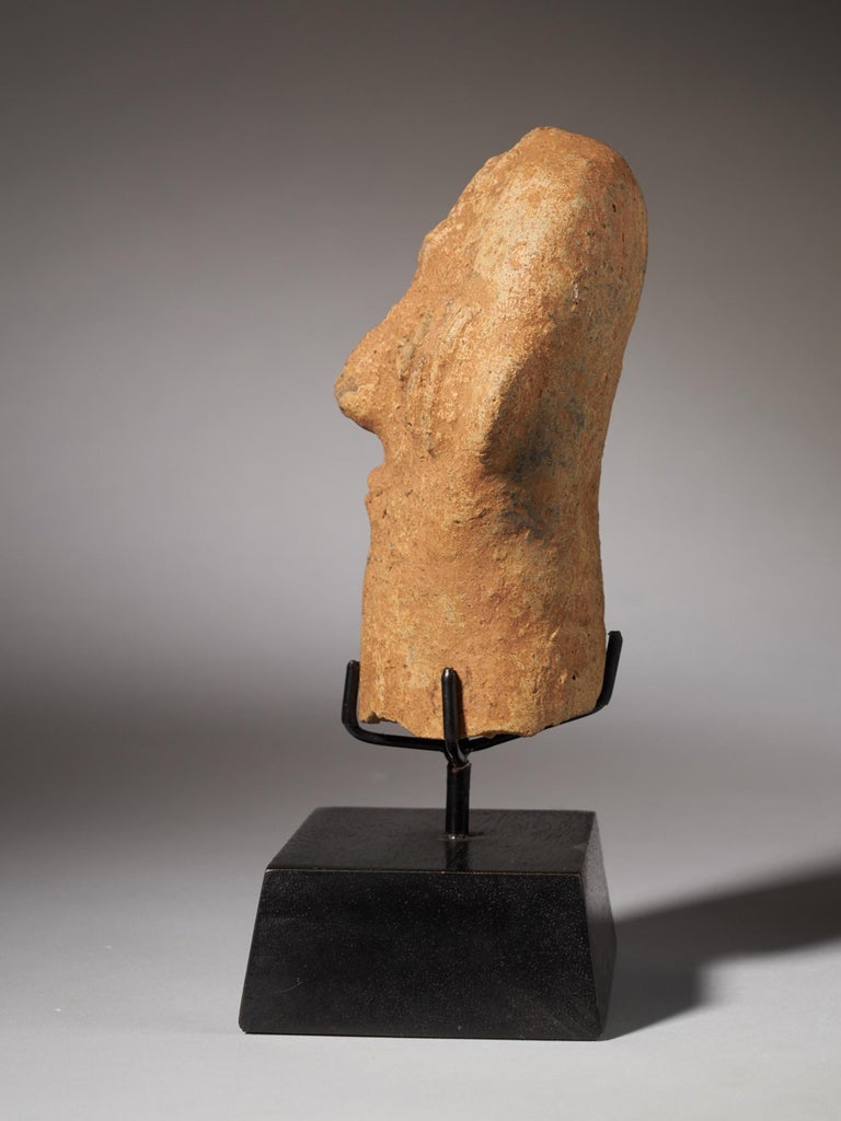 Bura People, Niger, Three Scarified Terracotta Heads For Sale at 1stDibs