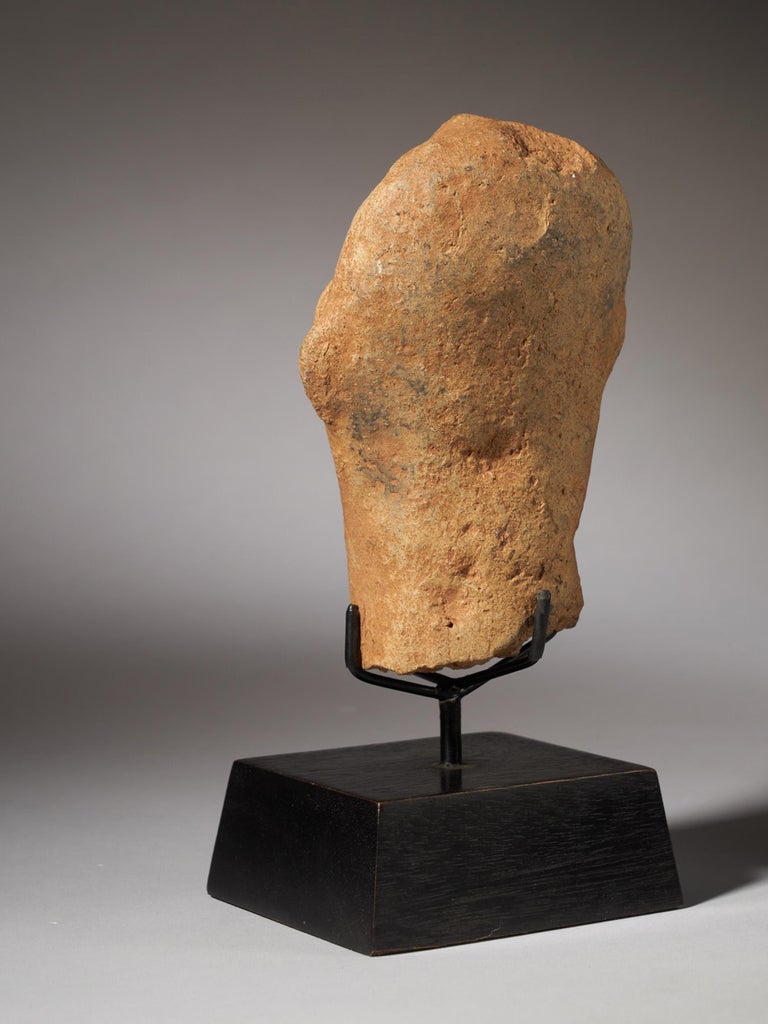 Bura People, Niger, Three Scarified Terracotta Heads For Sale at 1stDibs