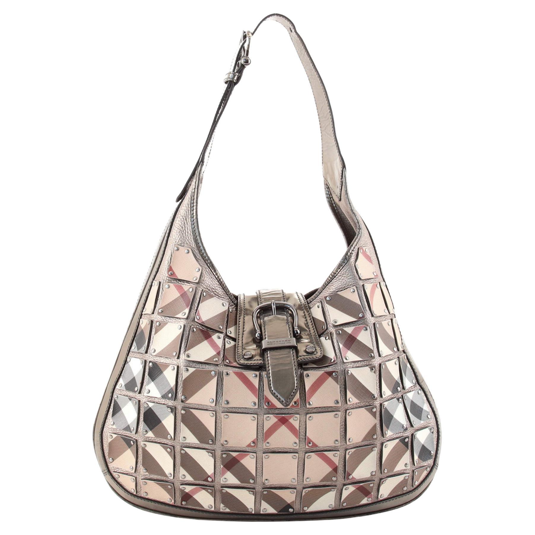 Burberry Canterbury Tote Horseferry Check Canvas and Leather Small at ...