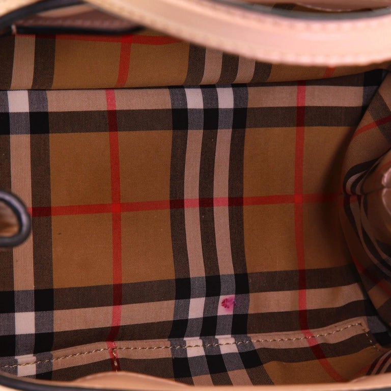 Burberry Banner NM Tote Perforated Leather Small For Sale at 1stDibs