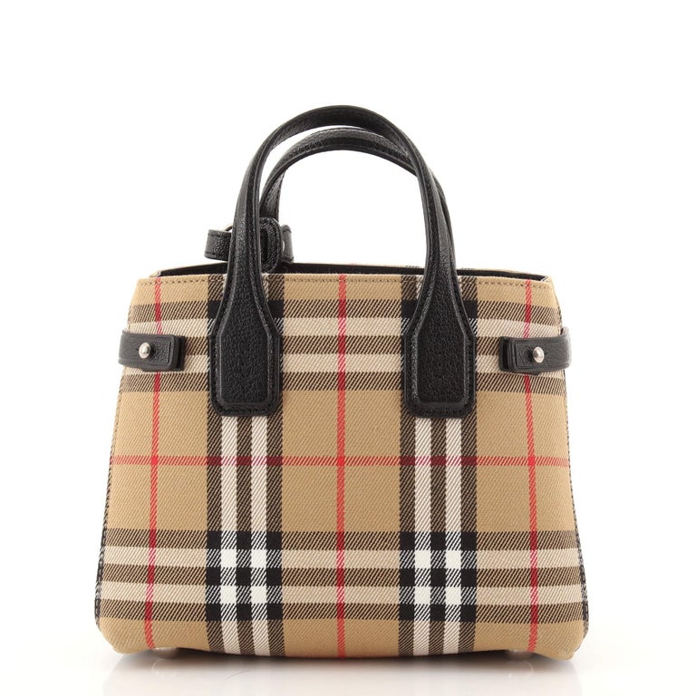 Burberry Banner Tote Vintage Check Canvas Baby at 1stDibs