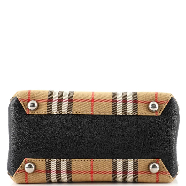 Burberry Banner Tote Vintage Check Canvas Baby For Sale at 1stDibs