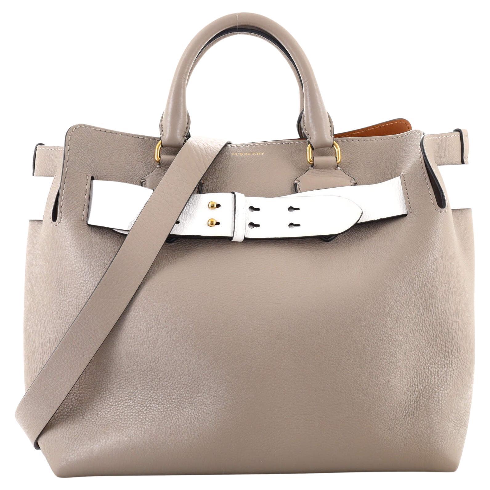 Burberry Belt Tote Leather Medium For Sale at 1stDibs