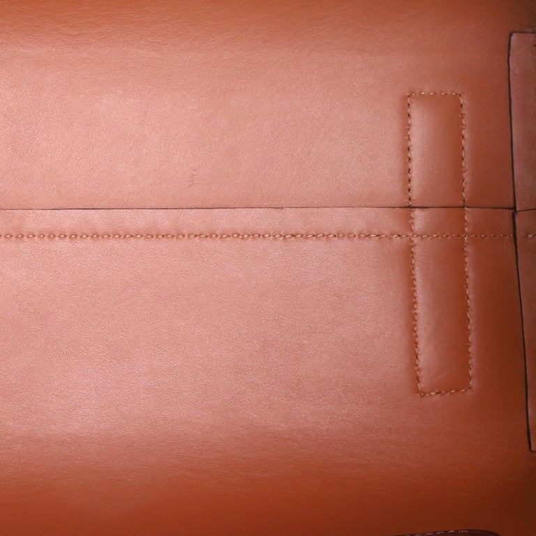 Burberry Belt Tote Monogram Embossed Leather Small For Sale at 1stDibs