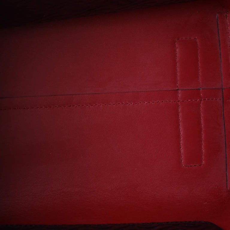 Burberry Belt Tote Monogram Embossed Leather Small For Sale at 1stDibs