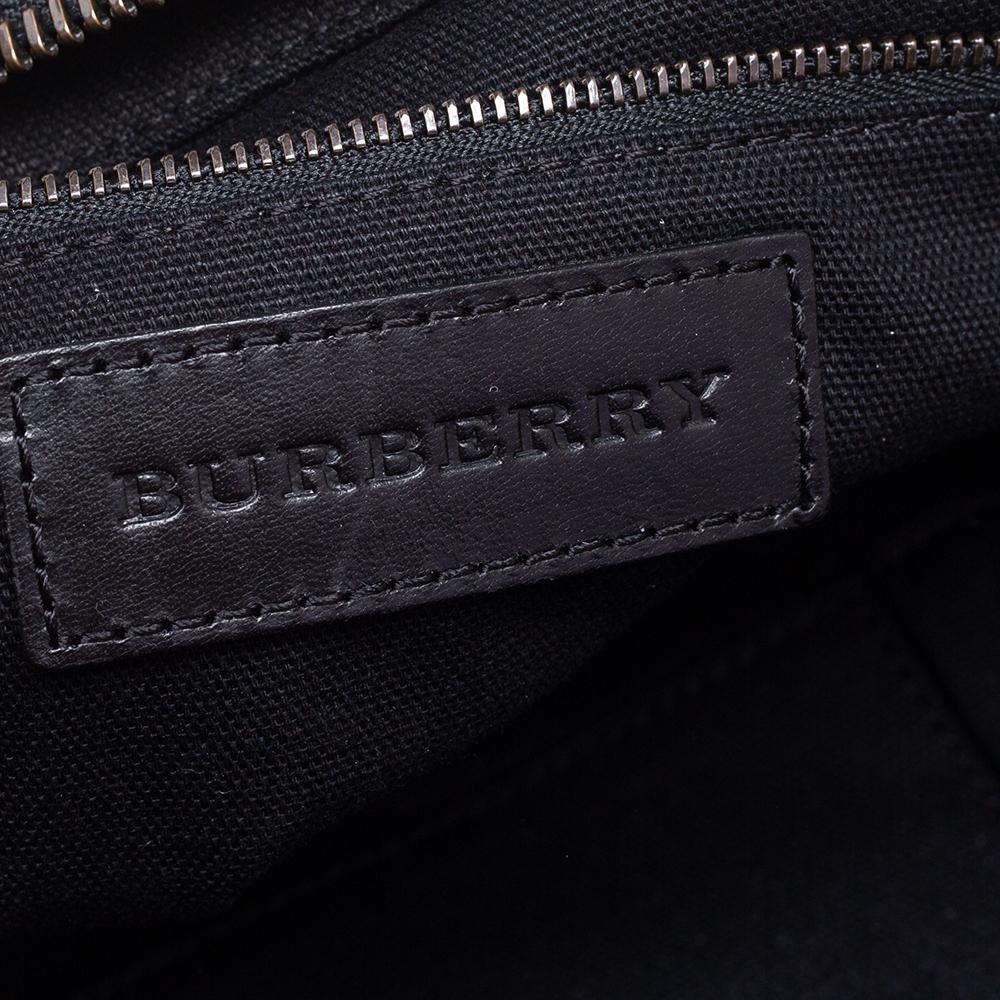 Burberry Black Canvas and Leather Tote at 1stDibs