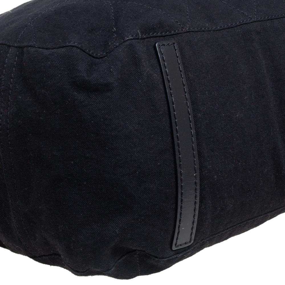 Burberry Black Canvas and Leather Tote at 1stDibs