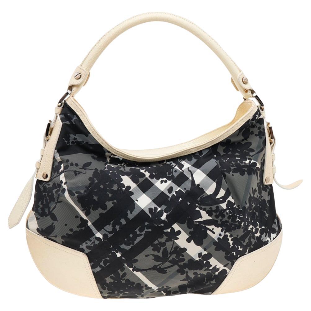 Burberry Metallic Black Leather Warrior Hobo at 1stDibs
