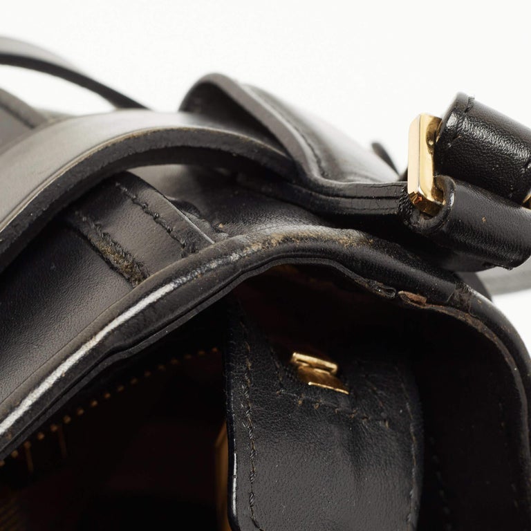 Burberry Black Leather Dutton Crossbody Bag For Sale at 1stDibs