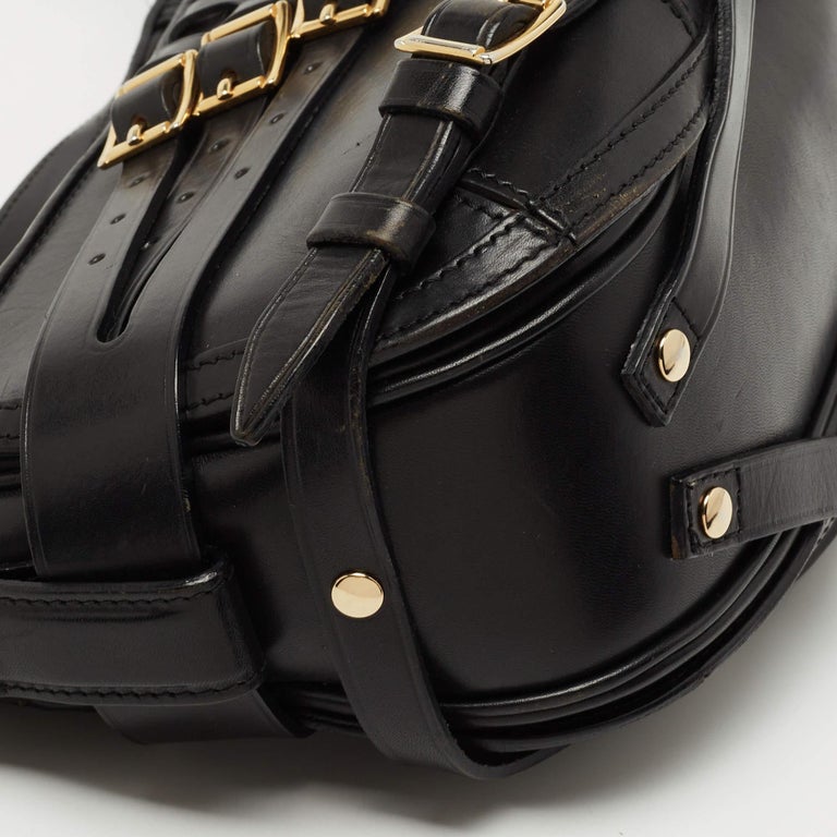 Burberry Black Leather Dutton Crossbody Bag For Sale at 1stDibs