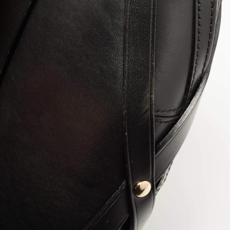 Burberry Black Leather Dutton Crossbody Bag For Sale at 1stDibs