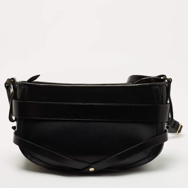 Burberry Black Leather Dutton Crossbody Bag For Sale at 1stDibs