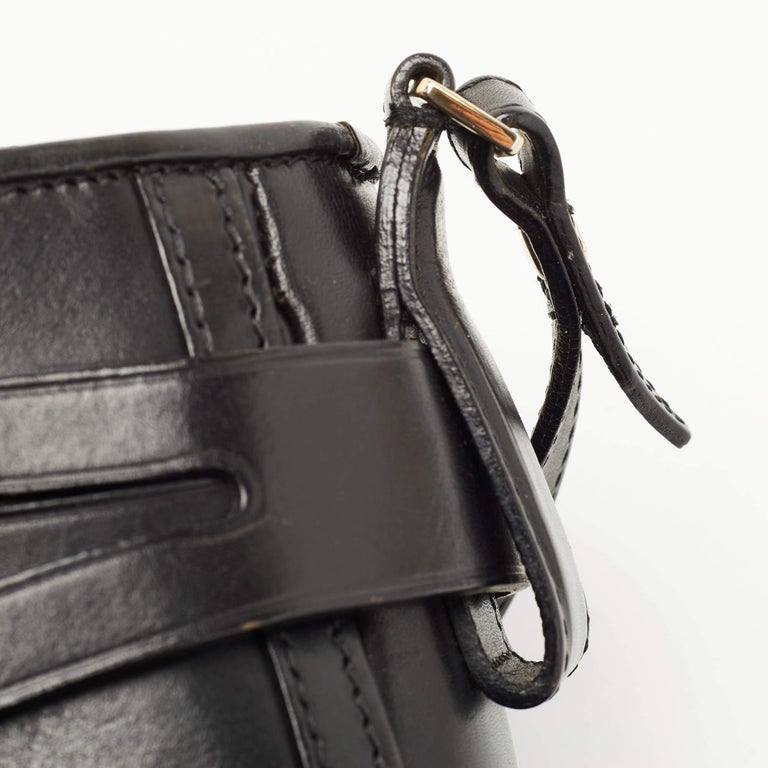 Burberry Black Leather Dutton Crossbody Bag For Sale at 1stDibs