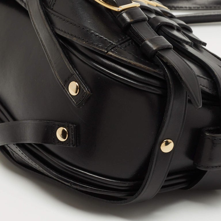 Burberry Black Leather Dutton Crossbody Bag For Sale at 1stDibs