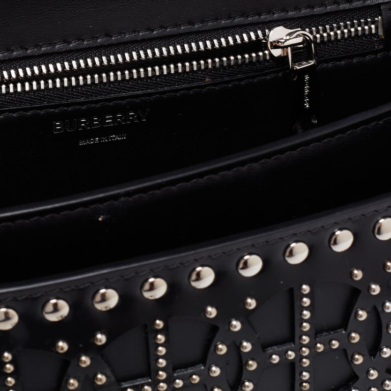 Burberry Black Leather Ramadan Exclusive Shoulder Bag For Sale at 1stDibs