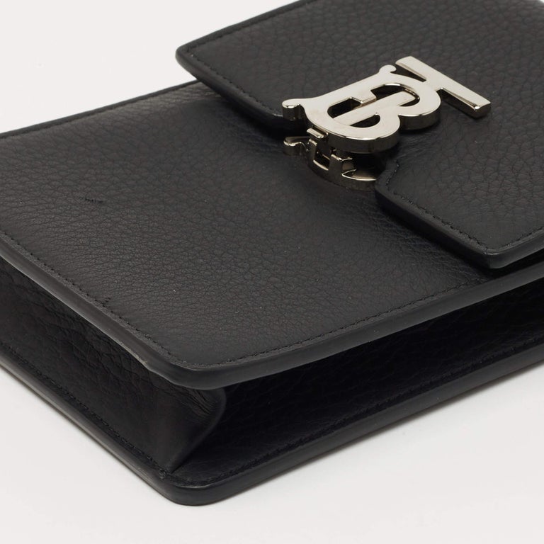 Burberry Black Leather Robin Crossbody Bag For Sale at 1stDibs