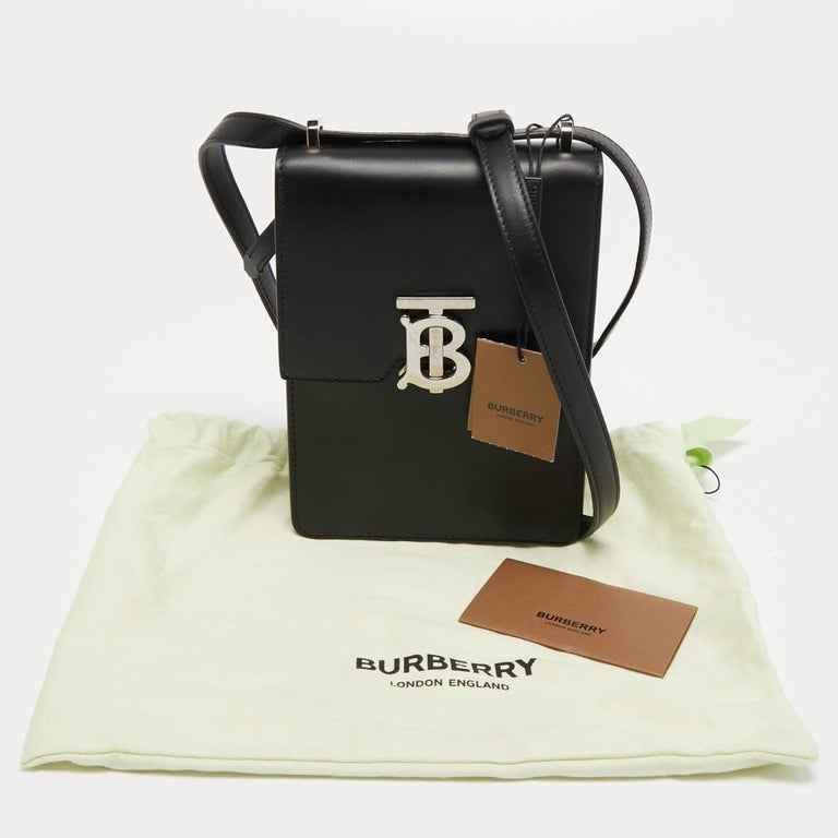 Burberry Black Leather Robin Crossbody Bag For Sale at 1stDibs