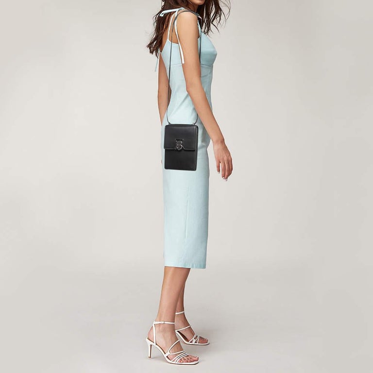 Burberry Black Leather Robin Crossbody Bag For Sale at 1stDibs