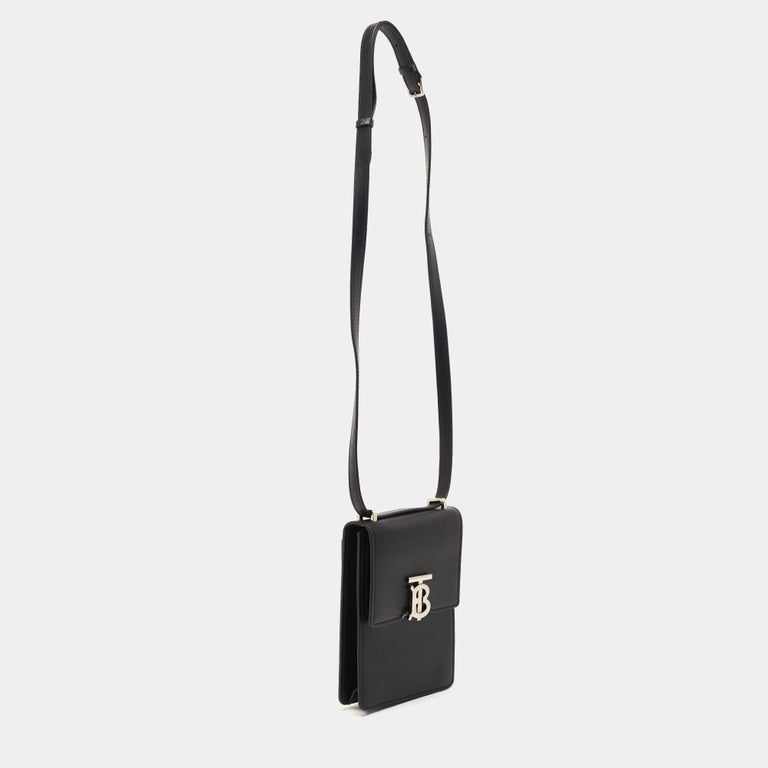 Burberry Black Leather Robin Crossbody Bag For Sale at 1stDibs