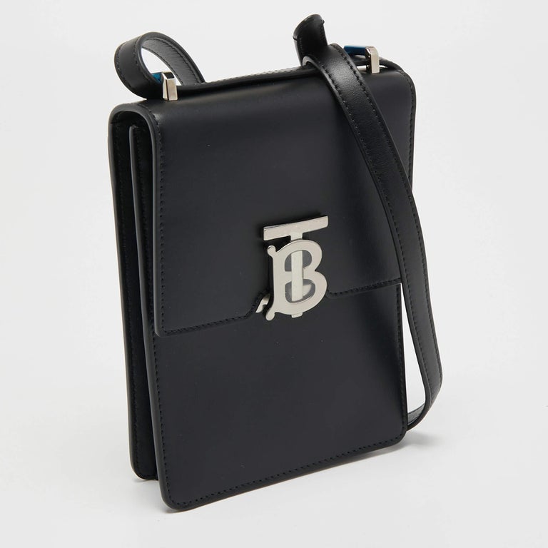 Burberry Black Leather Robin Crossbody Bag For Sale at 1stDibs