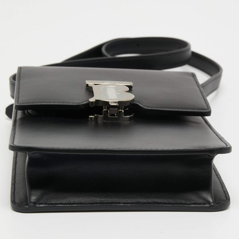 Burberry Black Leather Robin Crossbody Bag For Sale at 1stDibs
