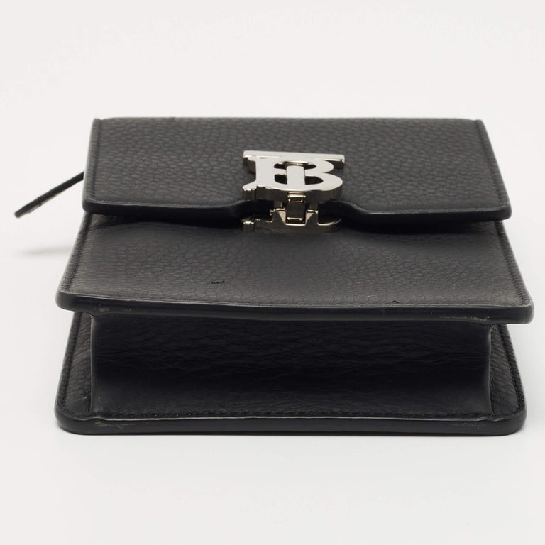 Burberry Black Leather Robin Crossbody Bag For Sale at 1stDibs