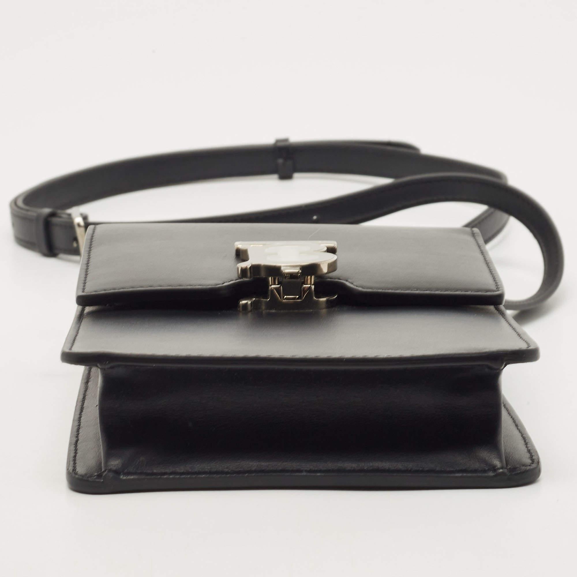 Burberry Black Leather Robin Crossbody Bag For Sale at 1stDibs
