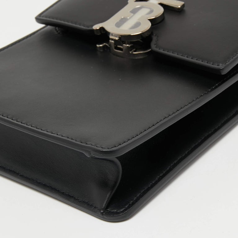 Burberry Black Leather Robin Crossbody Bag For Sale at 1stDibs