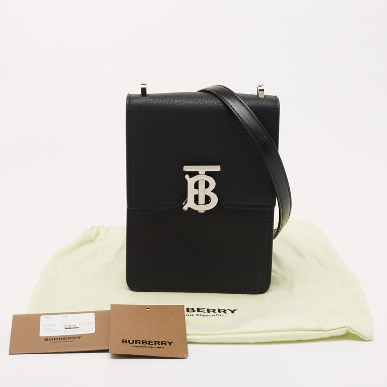 Burberry Black Leather Robin Crossbody Bag For Sale at 1stDibs