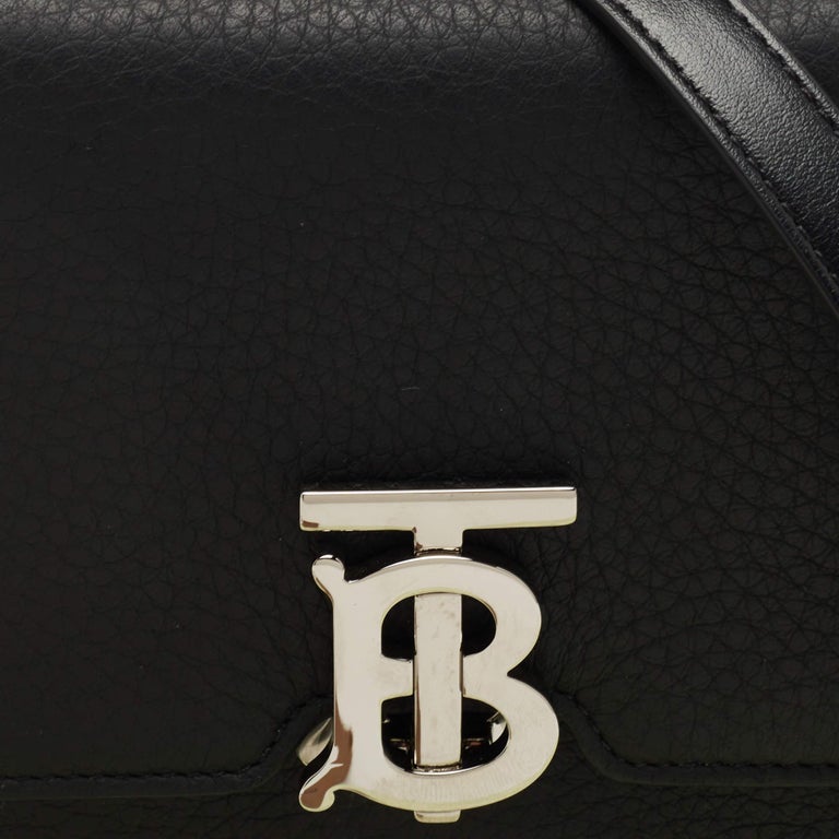 Burberry Black Leather Robin Crossbody Bag For Sale at 1stDibs