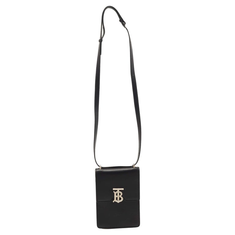Burberry Black Leather Robin Crossbody Bag For Sale at 1stDibs