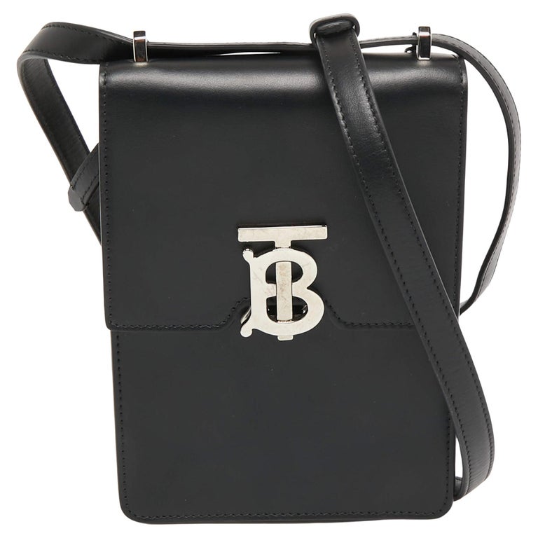 Burberry Black Leather Robin Crossbody Bag For Sale at 1stDibs