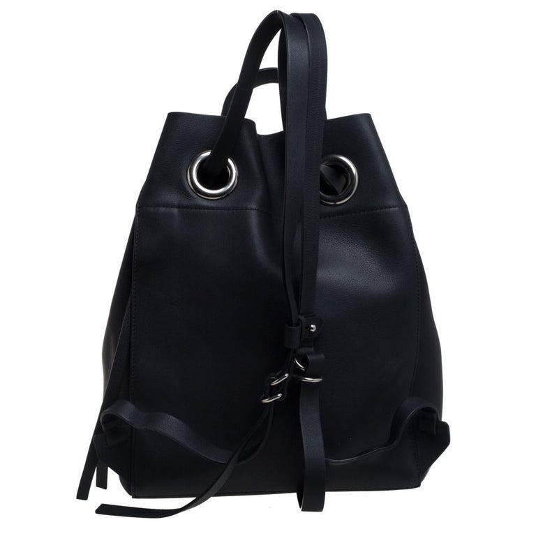 Burberry Black Leather Small GRMT Backpack at 1stDibs