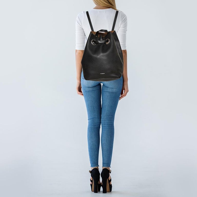 Burberry Black Leather Small GRMT Backpack at 1stDibs