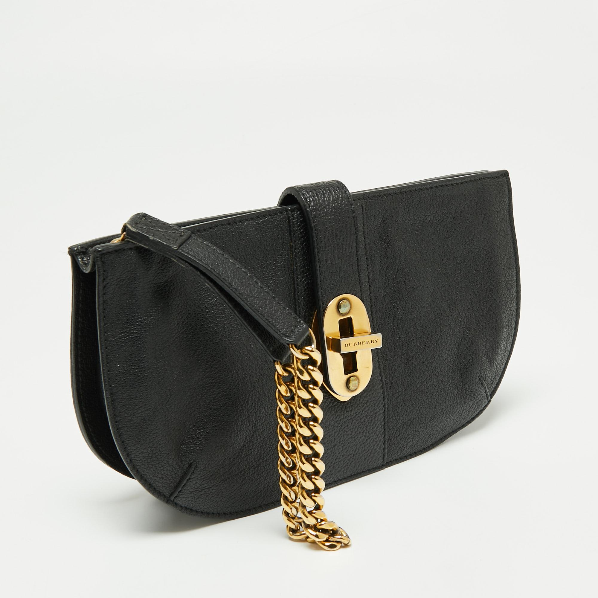 Burberry Black Leather Wristlet Clutch at 1stDibs | burberry wristlet ...