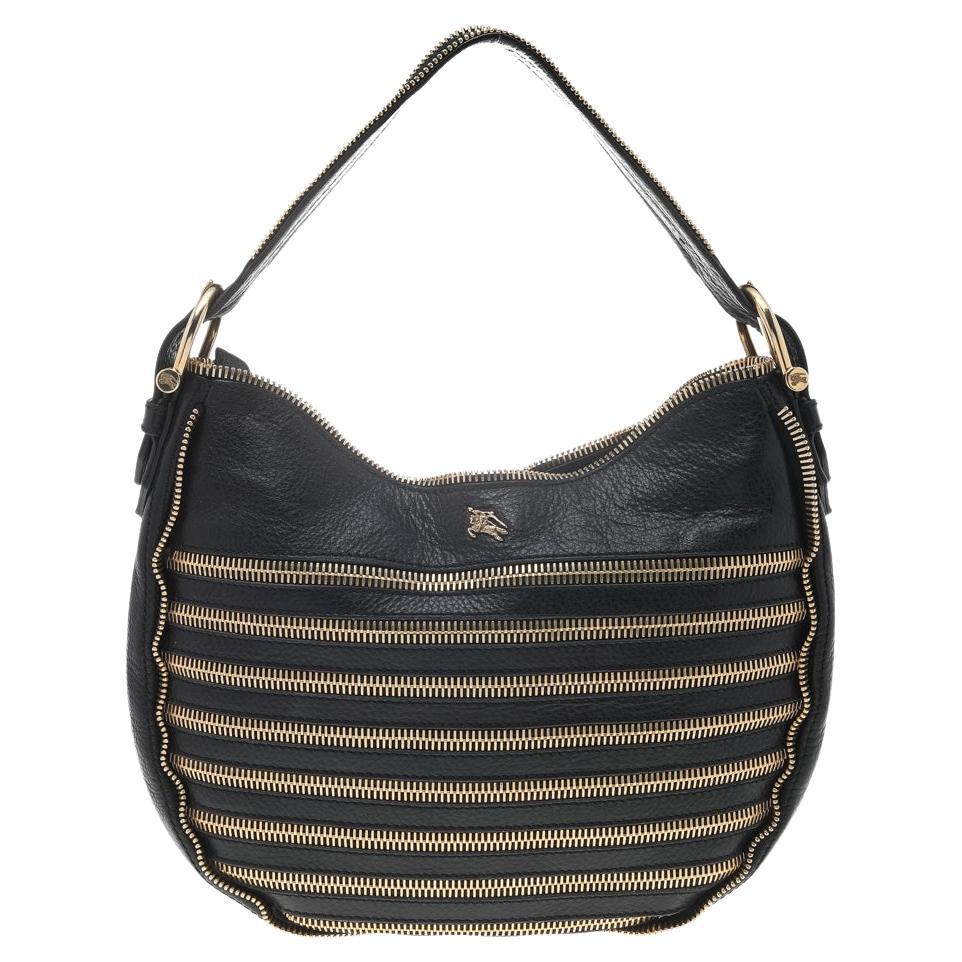 Burberry Hobo Studded Leather Medium at 1stDibs
