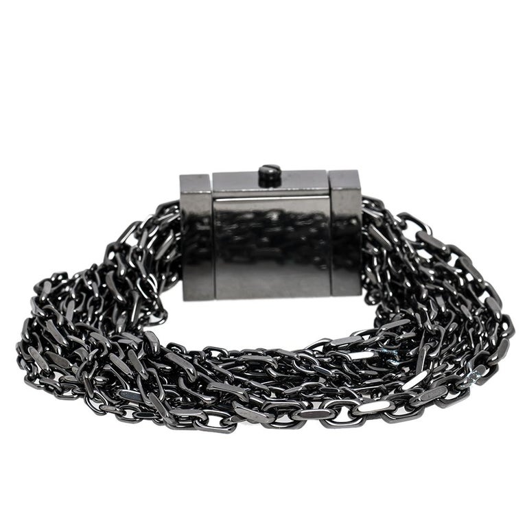 Burberry Black PVD Coated Stainless Steel Chain BU5601 Women's ...