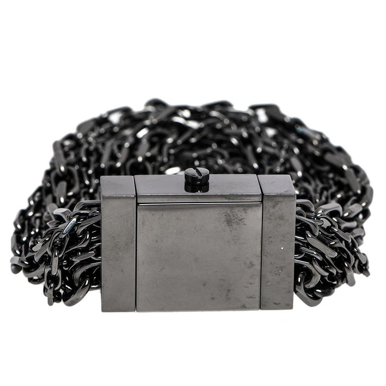 Burberry Black PVD Coated Stainless Steel Chain BU5601 Women's ...