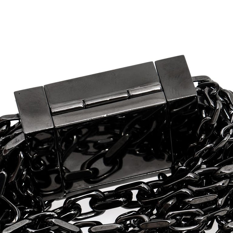 Burberry Black PVD Coated Stainless Steel Chain BU5601 Women's ...