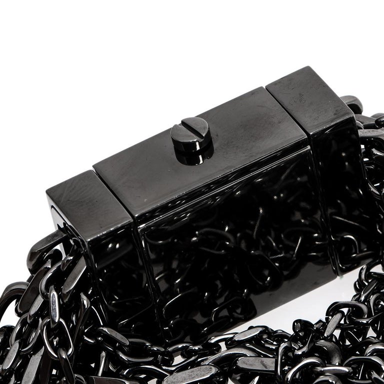 Burberry Black PVD Coated Stainless Steel Chain BU5601 Women's ...