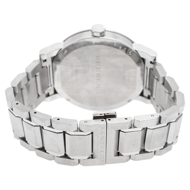 Burberry Black Stainless Steel BU9901 Men's Wristwatch 42 mm at 1stDibs