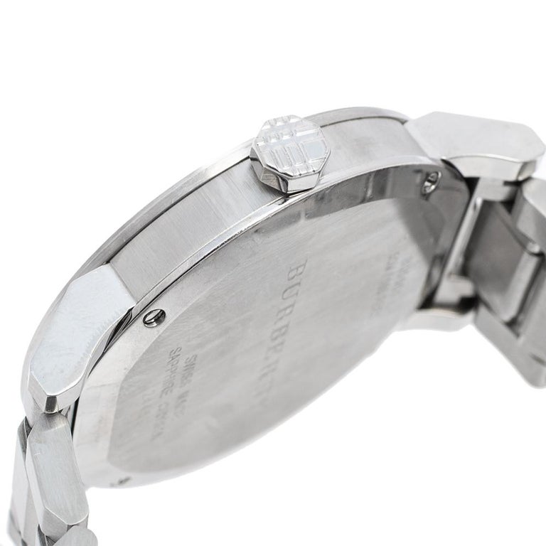 Burberry Black Stainless Steel BU9901 Men's Wristwatch 42 mm at 1stDibs