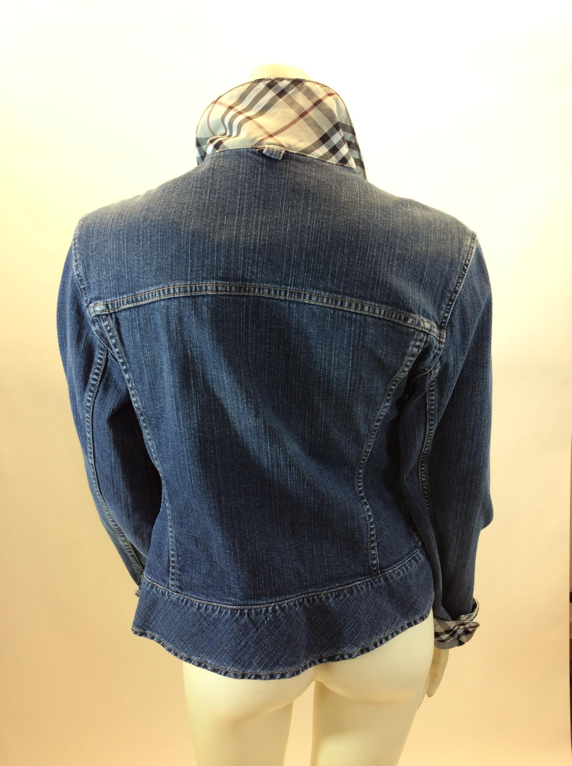 Burberry Blue Denim Jacket at 1stDibs