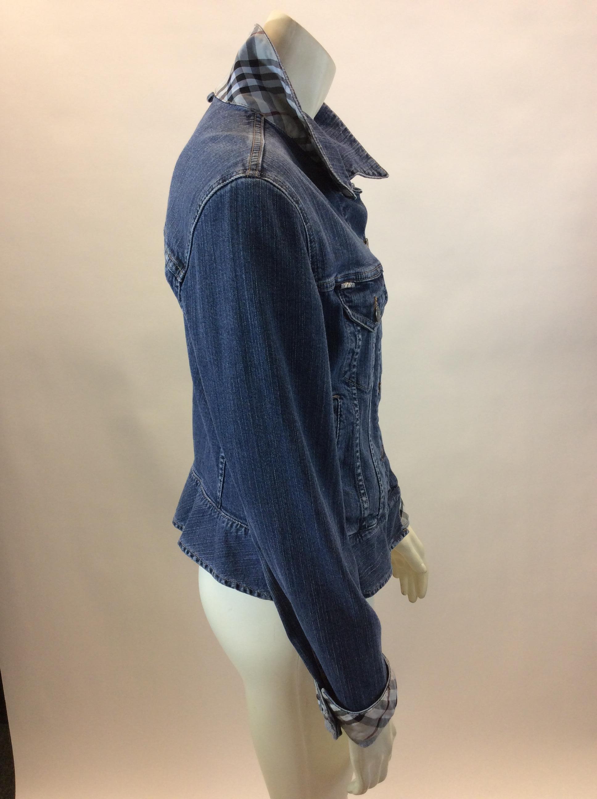 Burberry Blue Denim Jacket at 1stDibs