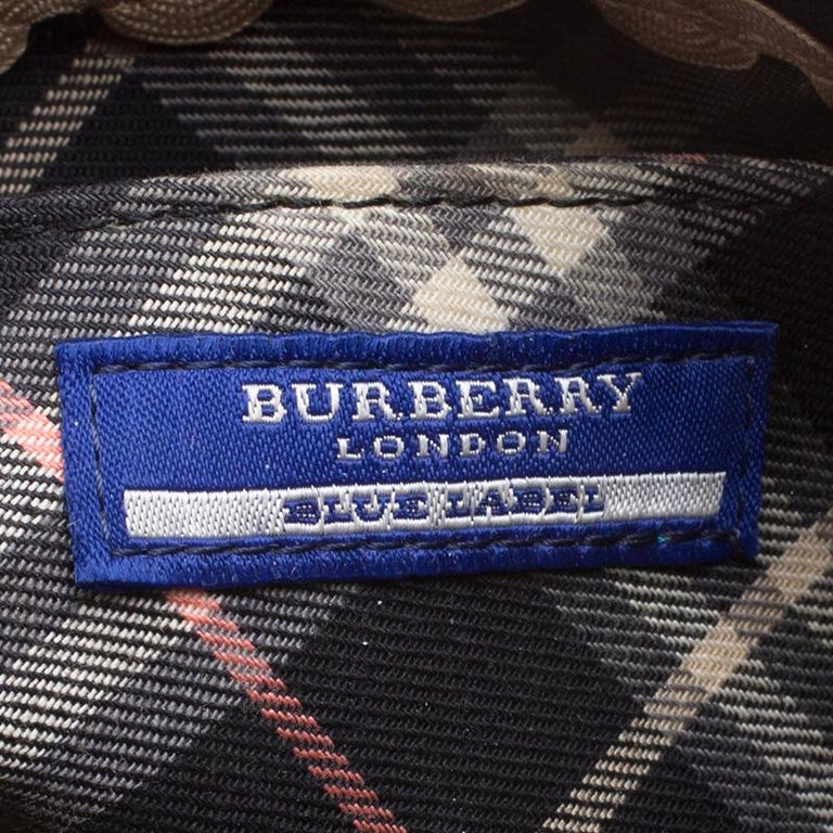 Burberry Blue Label Black Canvas Tote For Sale at 1stDibs